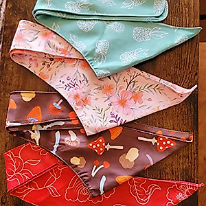 Small Dog Bandanas, DORUI 4 Pack Pet Bandanas, Premium Durable Fabric, Unique Design, Adjustable Scarf for Cat Puppy Small Dogs(Small)