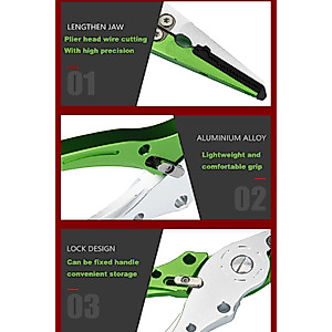 HZXINWANG Fishing Pliers, Aviation Aluminum Fishing Pliers Line Cutters, De-Hookers, Fishing Tool Sets, Weaving Scissors, Saltwater Resistant Fishing Gear (Aviation Aluminum Model, Green Silver)