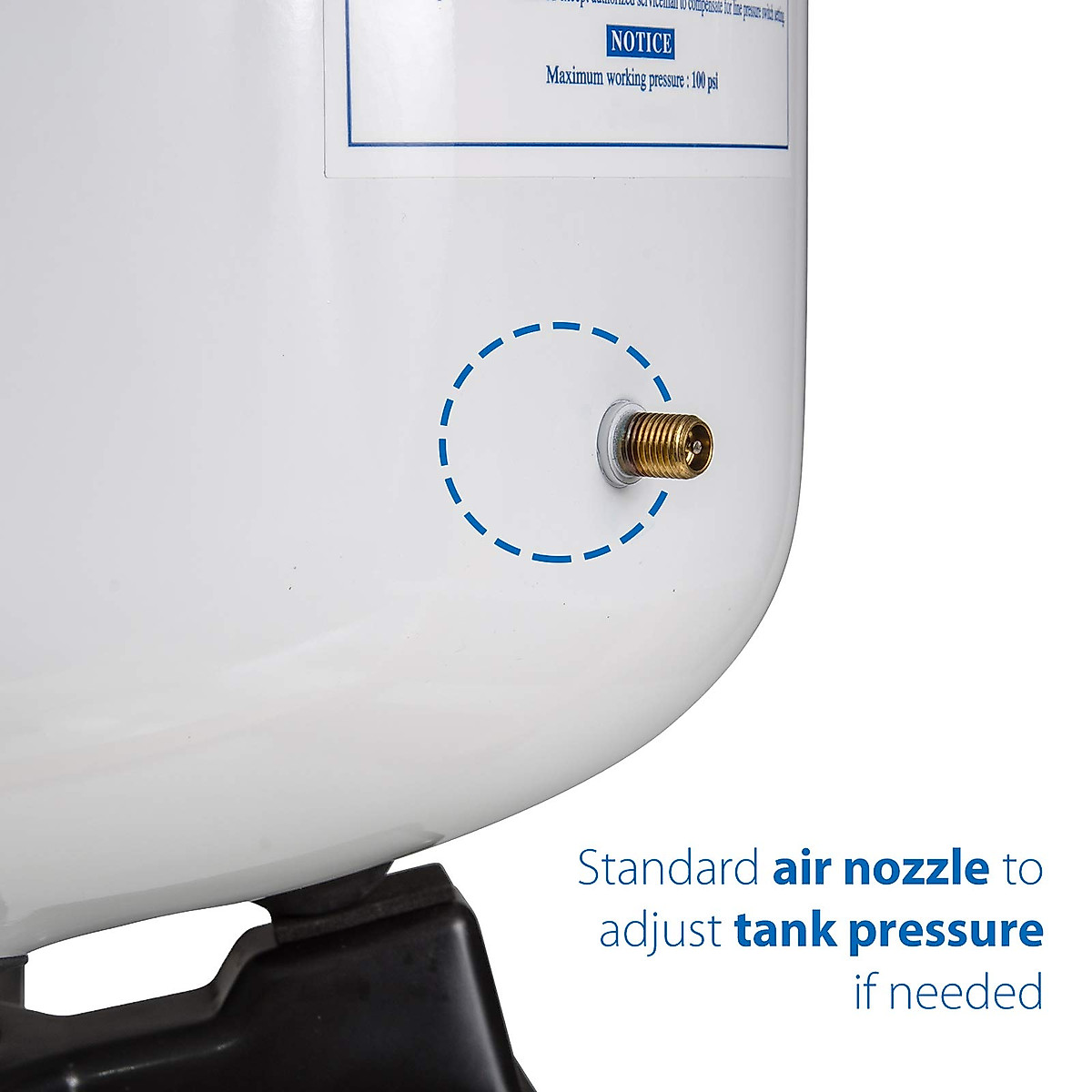 iSpring T32M Pressurized Water Storage Tank with Ball Valve for Reverse Osmosis RO Systems, 4 Gallon, 1/4" Tank Valve Included