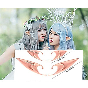 LYW 4 Pair Elf Ears Cosplay For Halloween Christmas Cosplay Accessories
