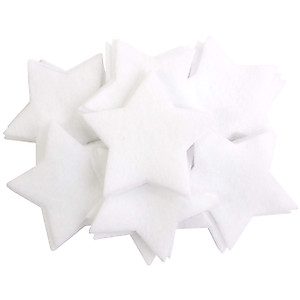 Playfully Ever After 3 Inch 35pc Felt Stars (White)
