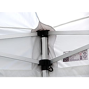 10-Foot by 20-Foot Speedy Tent | White | Quick Easy Up | 40 MM Thick Aluminum Frame | Water Resistant Tent Top | Instant Shelter for Weddings, Parties, and Events
