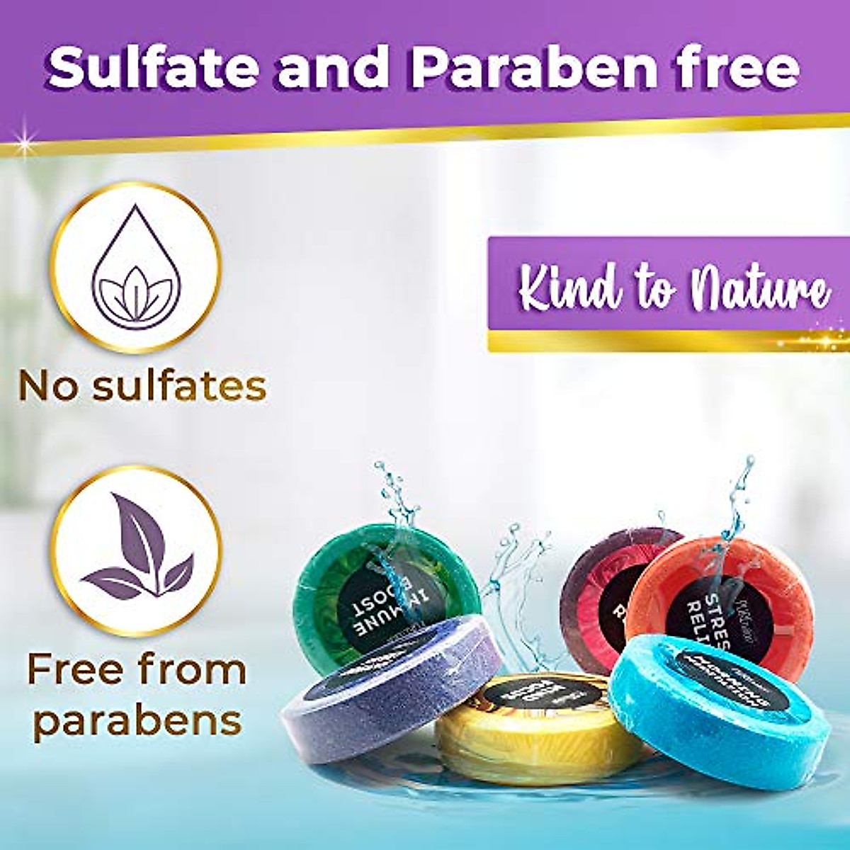 Aromatherapy Shower Steamers - Bath Bombs for Showers - Stress Relief and Relaxation Spa Gifts for Women and Mom Who Has Everything - Relaxing Tablets with Eucalyptus, Lavender for Relaxation