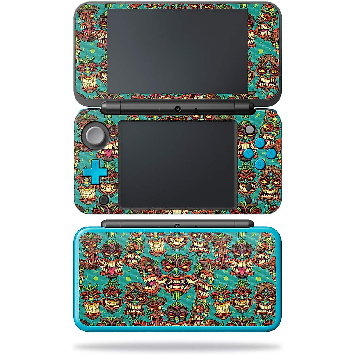 MightySkins Carbon Fiber Skin for Nintendo New 2DS XL - Black Marble | Protective, Durable Textured Carbon Fiber Finish | Easy to Apply, Remove, and Change Styles | Made in The USA, CF-NI2DSXL-Black Marble, CF-NI2DSXL-Black Marble, CF-NI2DSXL-Black Marble