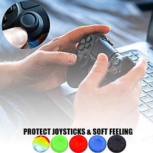 Silicone Skin for Ps5 Controller, 1pc Anti-Slip Shell Cover Case with 10 Joystick Grips for Playsation 5 Controller Wireless Gamepad(PS5 Controller #15)