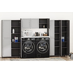 SystemBuild Kendall 54" Wall Cabinet in Gray