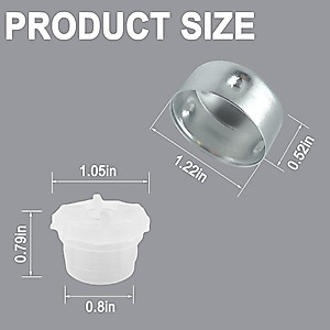 630-7500 Vacuum Breaker Repair Kit Compatible with Prier 400 500 Series Part Pressure Vacuum Breaker Outside Faucet Wall Hydrants Accessories,Also for Mansfield 400 500 Wall Hydrants (Gray-2Pack)