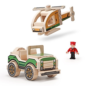 SainSmart Jr. Woodworking Building Kit, 2-in-1 Kids STEM Projects Set, DIY Wood Crafts Assembly Toys with Different Combinations for Boys and Girls