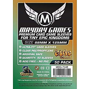 Tiny Epic Kingdom Sleeves(88x125mm)-50 Premium