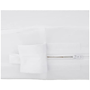 Amazon Basics Waterproof Zippered Standard Crib (28" x 52") Mattress Protector Encasement, 2-Pack