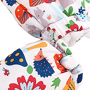 famuka Warm Baby Winter Clothes Hooded Snowsuit Outerwear Onesie with Gloves (Fox, 6-9 Months)