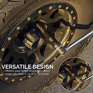 Neiko 02457A Lug-Nut Key Set, Wheel-Lock Removal Tool Kit for Aftermarket and Factory Wheel Tire Keys, SAE and Metric Lug Sockets, 16 Pieces