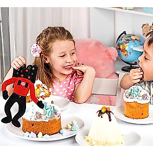 YODOOLTLY SKIBIDI Toilet Toilet Speakerman Bosses Audio Plush Toys Cameraman Doll Horror Game Fun and Whimsical Trio Cameraman Soft Plush (Red)