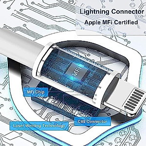 Case Logic Apple Headphones Lightning Earphones iPhone Earbuds, Wired in Ear Stereo Noise Canceling Isolating for 14 13 12 11 Pro Max X XS 8 7 SE, White (Built Microphone & Volume Control) GTR00