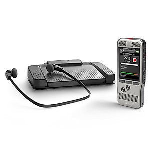Philips Dpm670002 Pocket Memo Dictation/Transcription Kit, Foot Control