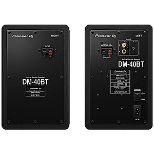 Pioneer DJ DM-40BT Desktop Monitor System with Bluetooth Functionality, 4-Inch (Pair, Black)