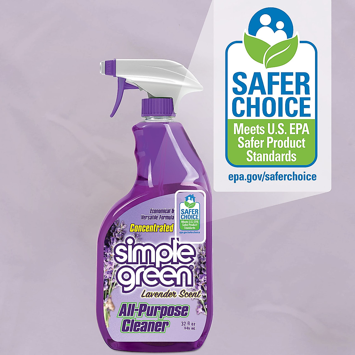 Simple Green AllPurpose Cleaner, 32 Fl Oz (Pack of 3), Lavender, 96 Fl Oz