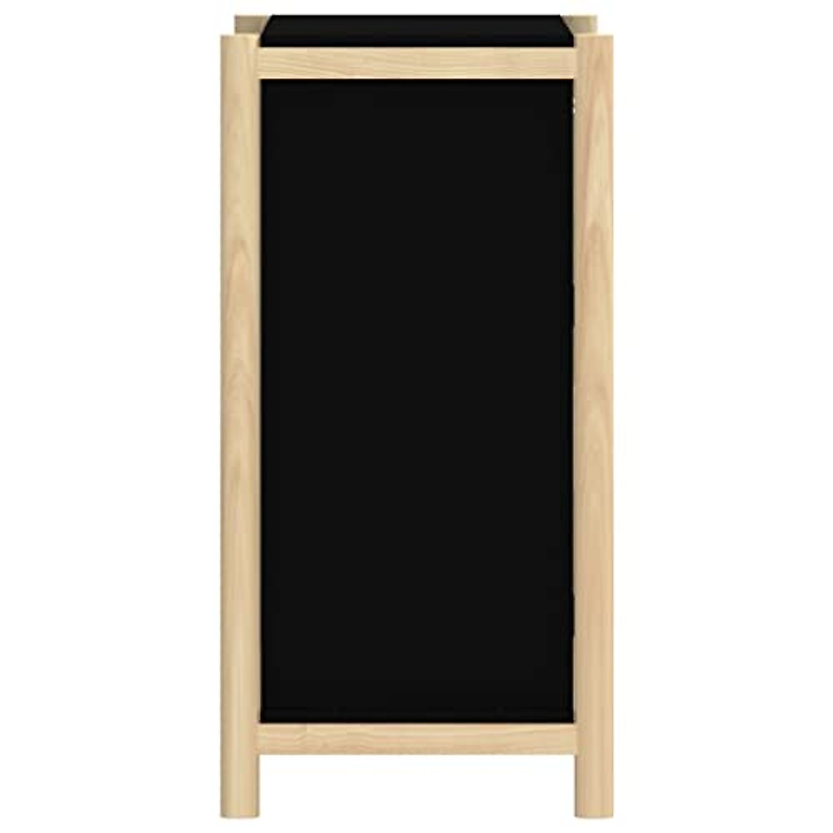 loibinfen Modern Sideboard with 2 Drawers and 2 Compartments, Buffet Sideboard Storage Cabinet Console Table Kitchen Dining Room Furniture Organizer, Entryway Cupboard, 24.4"x15"x29.5" Black -AA