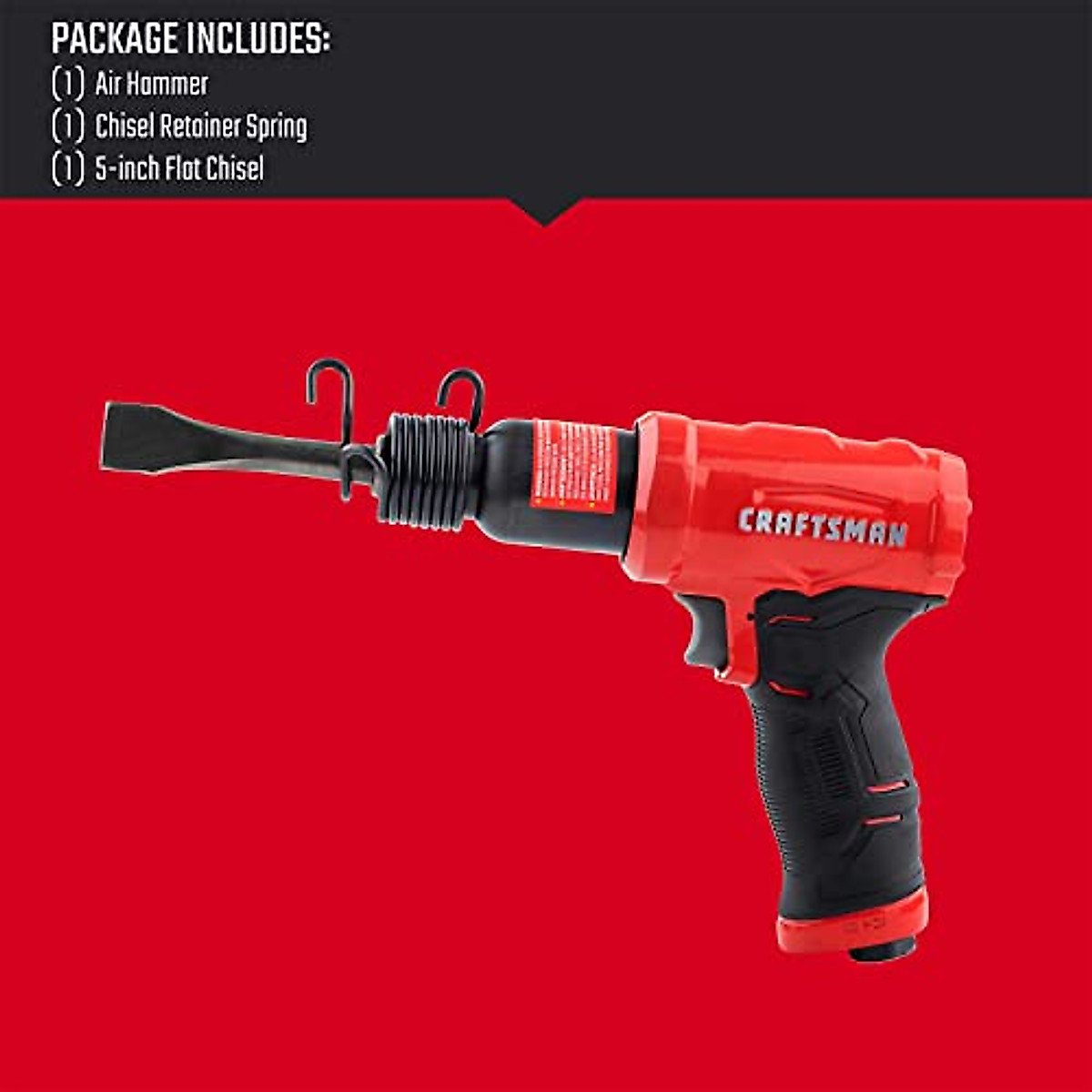 Craftsman CMXPTSG1010NB Air Hammer, Red and Black