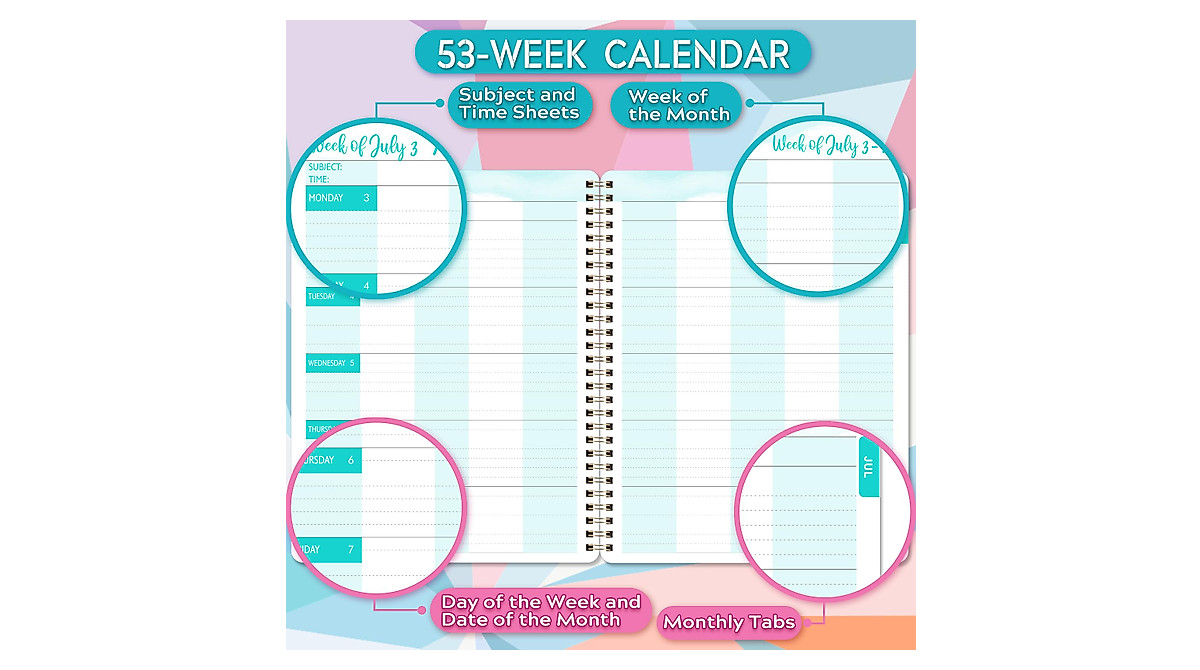 2024-2025 Teacher Planner: Weekly & Monthly Lesson Plan Book