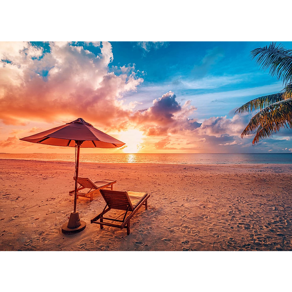 Hawaii Puzzles for Adults 1000 Pieces Hawaii Beach at Sunrise Puzzles,Nature Puzzles American Landscape Jigsaw Puzzles for Adults, for Friends