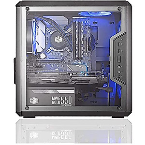 AVGPC Q-Box Series Gaming PC, 4.6 GHz Max Boost AMD Ryzen 7 5700G 8-Core, 16-Thread CPU with Radeon Graphics, 240mm Liquid Cooler, 16GB DDR4 500SSD, Windows 10 AC WiFi