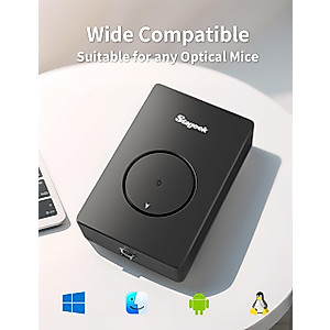 Stageek Mouse Jiggler, Mechanical 100% Undetectable by IT, Mouse Mover with On/Off Switch, Simulates Mouse Movement and Prevents Computer from Going into Sleep, No Software Needed, Plug &Play