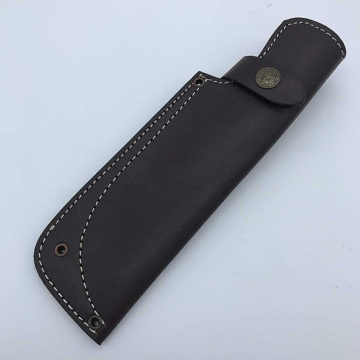 9" brown custom handmade leather sheath for5"—6" cutting blade knife