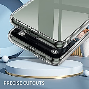 MILPROX Compatible with Samsung Galaxy S23 Clear Case, Cute Case Design for Girls Women, Shockproof Floral Pattern Hard Back for Samsung Galaxy S 23 5G Phone 2023 6.1 Inches-Clear