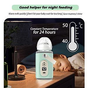 Cozytots Portable Bottle Warmer Travel for Baby Bottle Warmer for Breastmilk In Car Heaters Drink Warm Milk Thermostat Bag