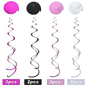 30 Pieces Paris Party Decorations, Pink Paris Party Hanging Swirl Ooh La La Eiffel Tower Sign Foil Ceiling Streamers Decor for Paris Birthday Theme Party Girl Party Baby Shower Supplies