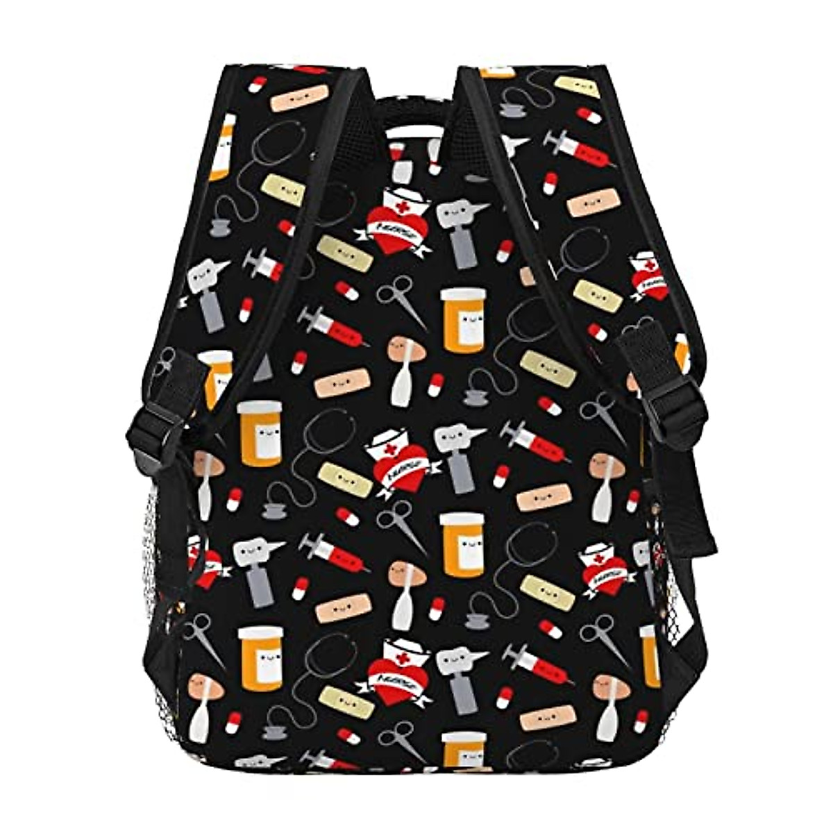 Junong Nurse Doctor Dentist Teacher Backpack Large Capacity Laptop Bags Waterproof Lightweight Nurse Accessories for Work Medical Home Health Travel Clinical Bag Nurses Gifts Stuff CNA