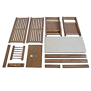 Gdrasuya10 Shoe Rack Bench Freestanding Shoe Rack Boot Organizer with Baskets Drawers for Hallway Entryway Living Room, 2-Tier Bamboo Cushion Storage Shoe Shelf