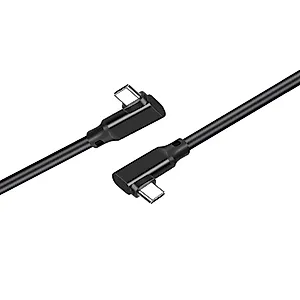 90 Degree Elbow Short USB C to USB C Cable 0.7FT,Typec USB3.1 Cable 20Gbps USB-C 3.2 Gen 2 Cable 4K Video Cord 100W PD Fast Charging Compatible,for Samsung T7/T5/X5 SSD,MacBook Pro,Mobile Hard Drive