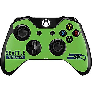 Skinit Decal Gaming Skin Compatible with Xbox One Controller - Officially Licensed NFL Seattle Seahawks Green Performance Series Design