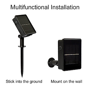 easyDecor Globe Solar String Lights 30 LED 21ft 8 Mode Bubble Crystal Ball Christmas Fairy String Lights for Outdoor Xmas Landscape Garden Patio Home Holiday Path Lawn Party Decoration (White)