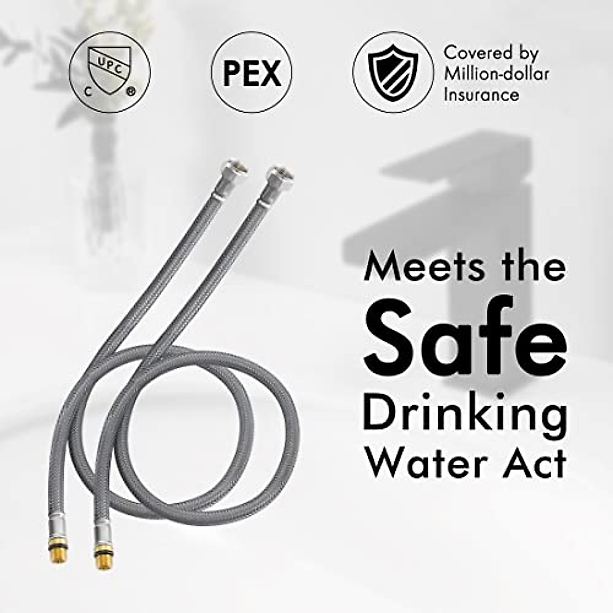 KES Black Bathroom Faucet Single Handle Type Bathroom Sink Faucet Stainless Steel Faucet Lavatory cUPC Certified Vanity Sink Faucet Matt Black, L3156ALF-BK