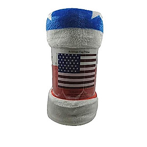 July 4th Stars & Stripes American Flag Ultra Lush Oversized Throw Blanket (50" x 70")