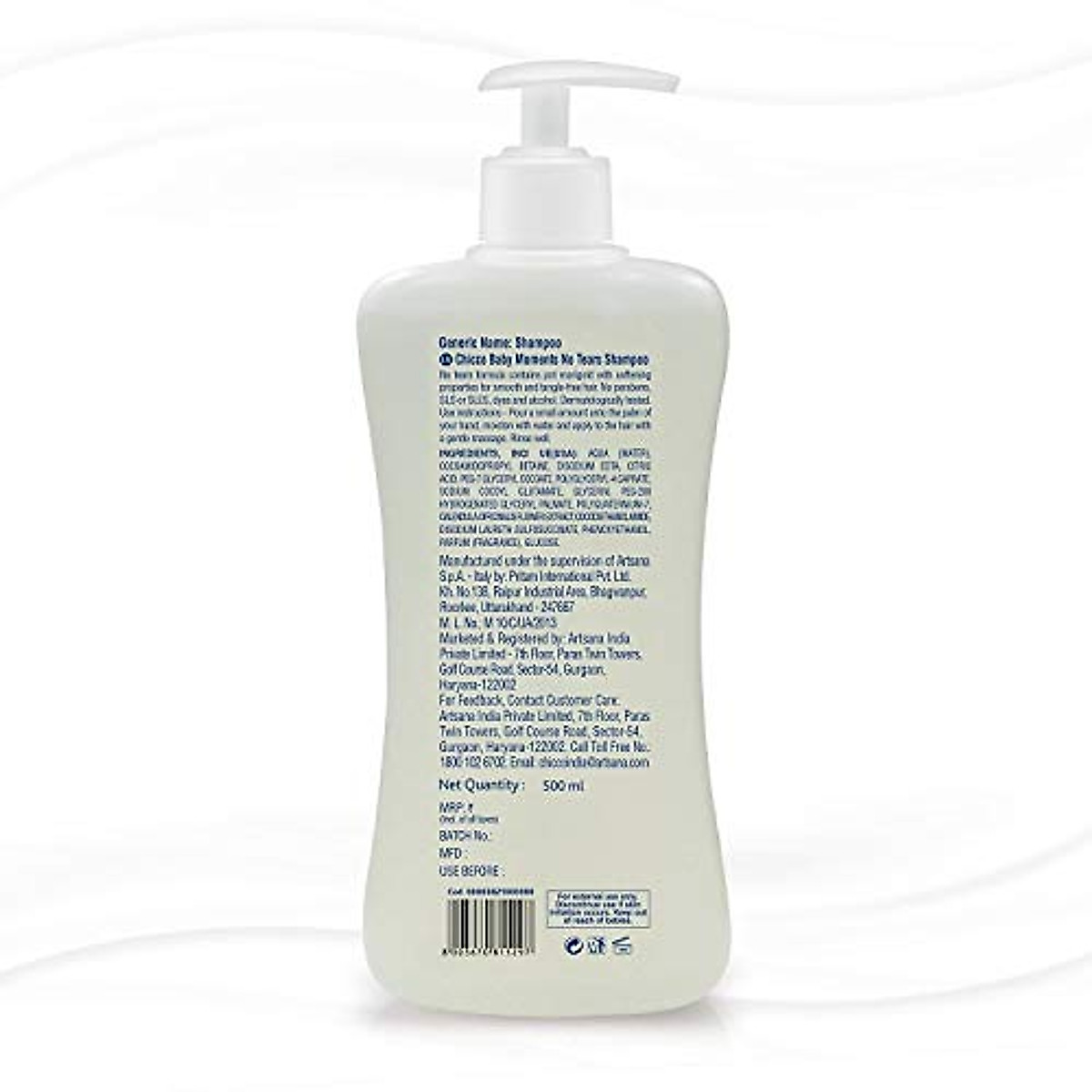 Chicco 500ml No-Tears Shampoo