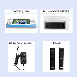 VSDISPLAY 14.9inch 1280x390 LCD Monitor VS149ZJ01,which with Screen LTA149B780F and HD-MI DVI VGA Input Controller Board M.NT68676.2A, as a bar Display Monitor/Advertising Screen Monitor