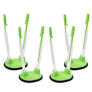 Bag Holder for Plastic Bags, Freezer Meal Ziplock Bag Holder Stand, Adjustable Hands-free Open Baggy Rack Storage Bag Holder Stand for Food Prep Bag, Gallon Baggie Holders Stand, Kitchen Gadget (4pcs)