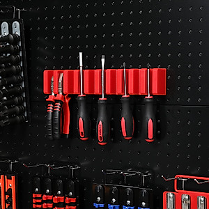 EMENTOL Red Magnetic Plier/Wrench Holder,Tool Organizer,10 Plier Organizers,Modular Screwdriver Organizers