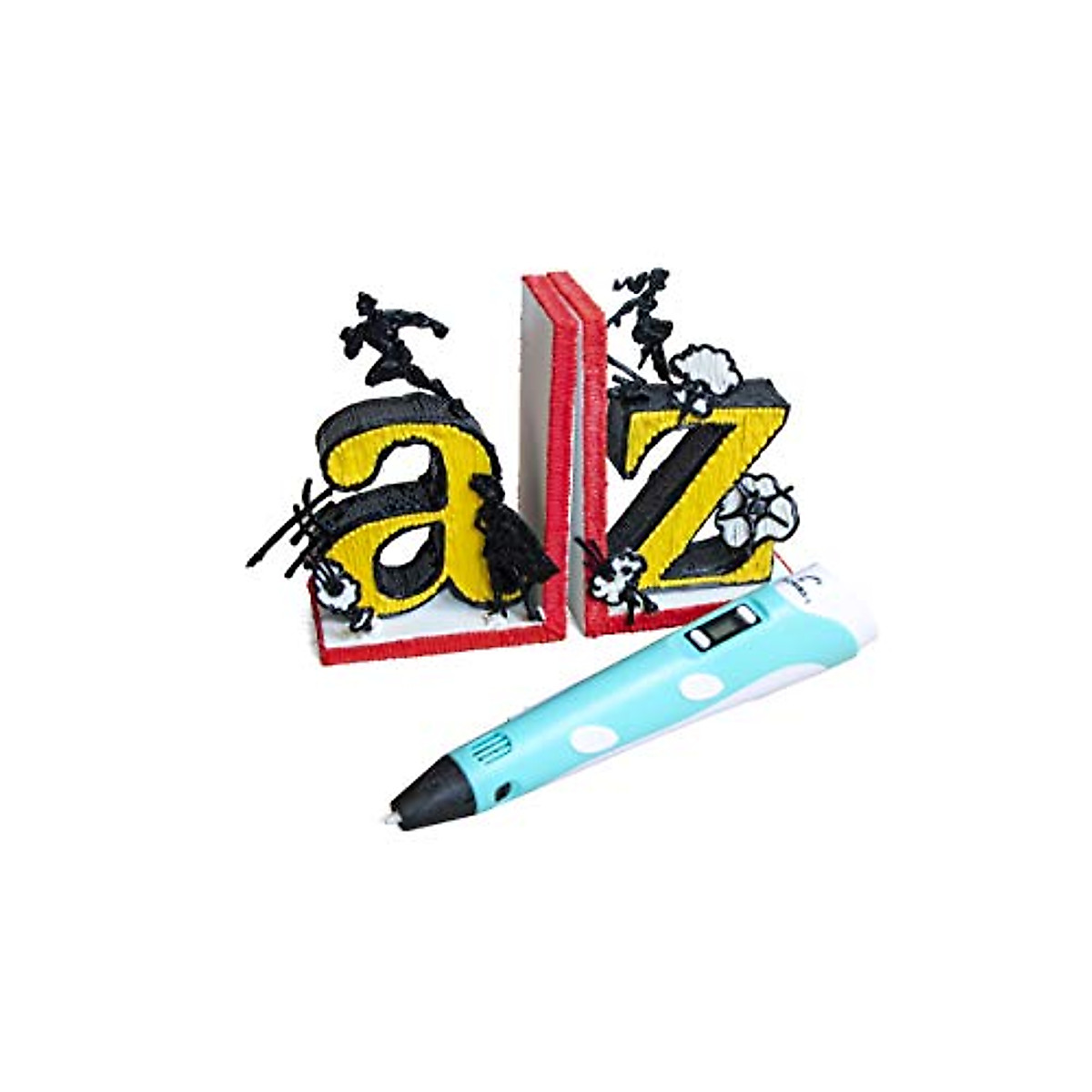 SCRIB3D 3D Printing Pen PLA Plastic Filament Refill Pack (10 Assorted Colors, 10 Feet Each)