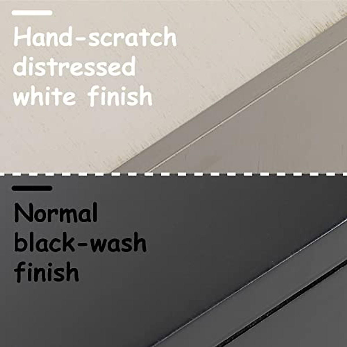 COZAYH Set of 2 Fully-Assembled Modern Farmhouse Clean-Lined Nightstand, End Table with 1 Drawer,Distressed White (X03008-1-2P)