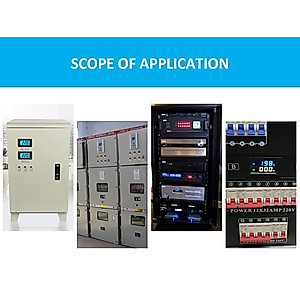 LCD Voltmeter, D85-2042A Double Digital Display LCD Voltmeter Ammeter AC80-500V Voltage Meter Current Meter Tester