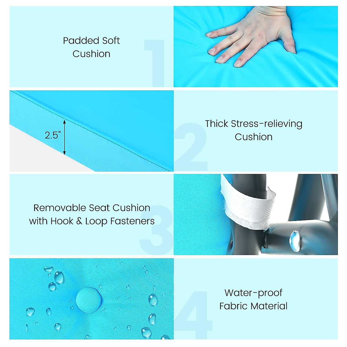 Tangkula 3 Person Porch Swing, 2-in-1 Convertible Patio Swing Bed with Removable Cushions, Solid Steel Structure, Outdoor Swing with Adjustable Canopy for Backyard, Balcony, Poolside (Turquoise)