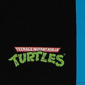 Nickelodeon Teenage Mutant Ninja Turtles Boys Character Costume 2-Piece Set, Short Sleeve Hoodie Tshirt & Shorts 2-Pack Bundle Set for Toddlers (Blue, Size 5/6)