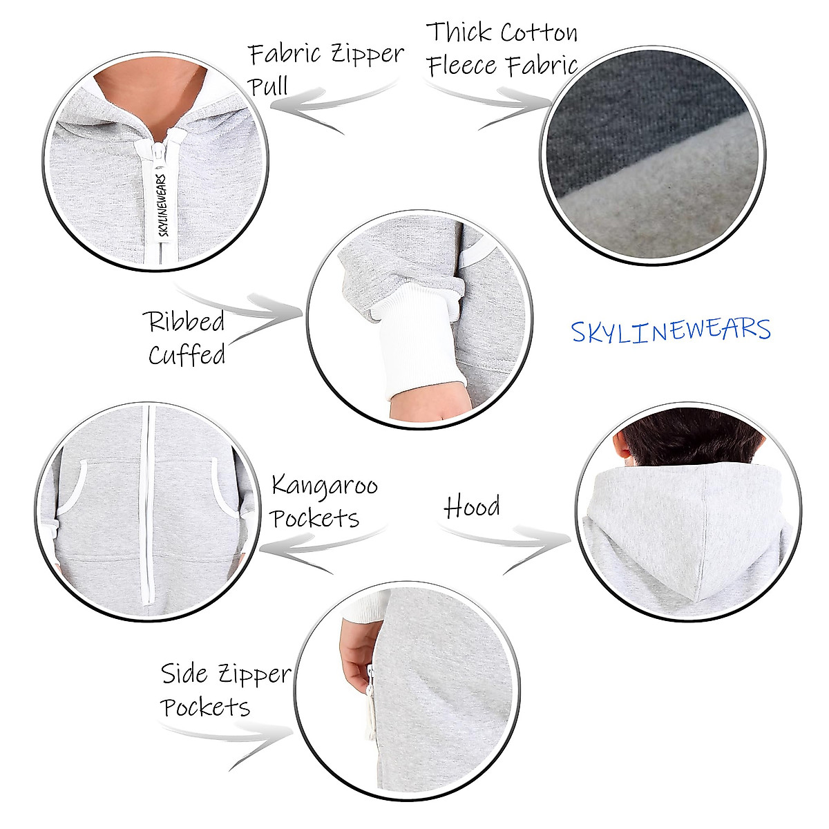 Mens Jumpsuit Non Footed Pajama Unisex One Piece Playsuit Adult Onesie With Hood Gray M