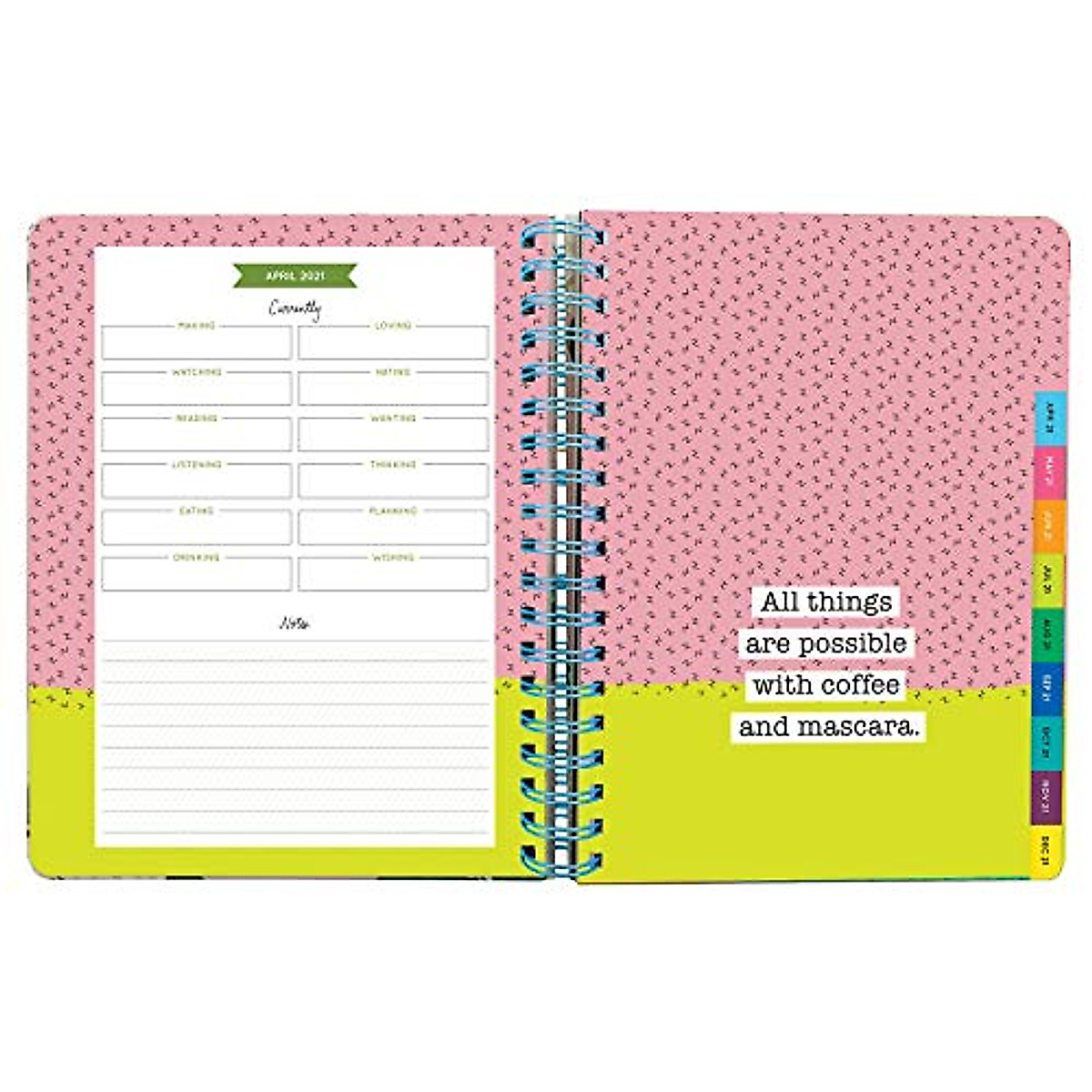 Rise and Shine 17-Month Large Planner AUG 2020-DEC 2021 (Pipsticks+Workman)
