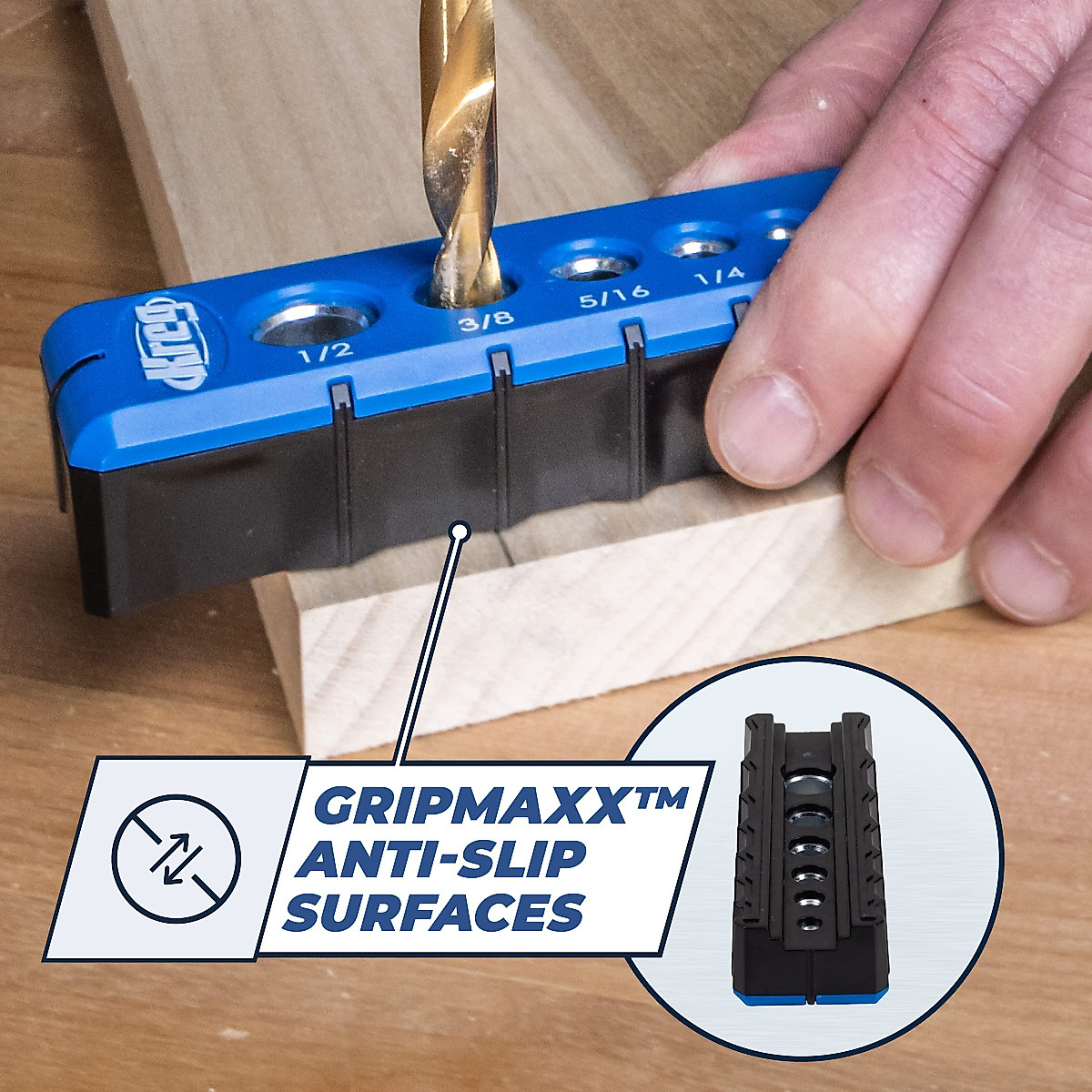 Kreg Portable Drilling Guide - 6 Hardened Drill Guides for Carpentry - Craftsman Tool Accessory